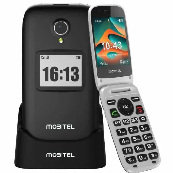 Mobitel 8010 4G Big Button Flip Phone for Seniors